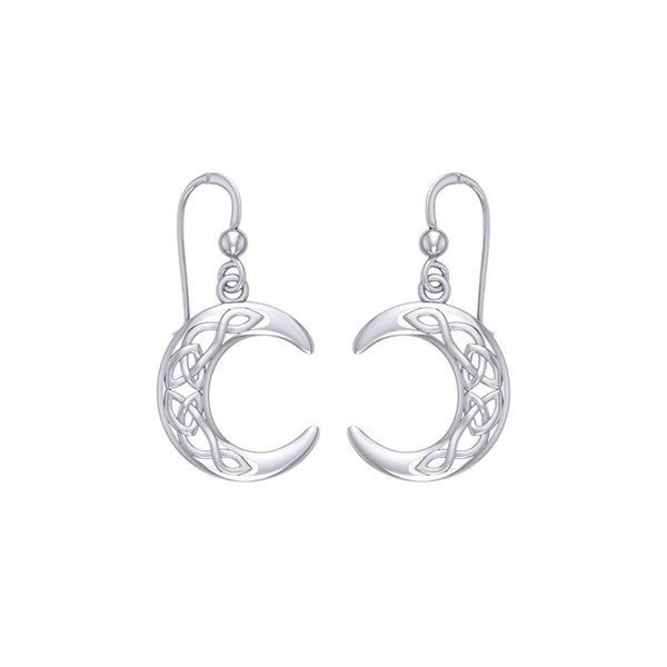 An inspirational guidance of the Crescent Moon ~ Sterling Silver Dangl