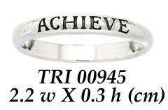 ACHIEVE Sterling Silver Ring TRI945