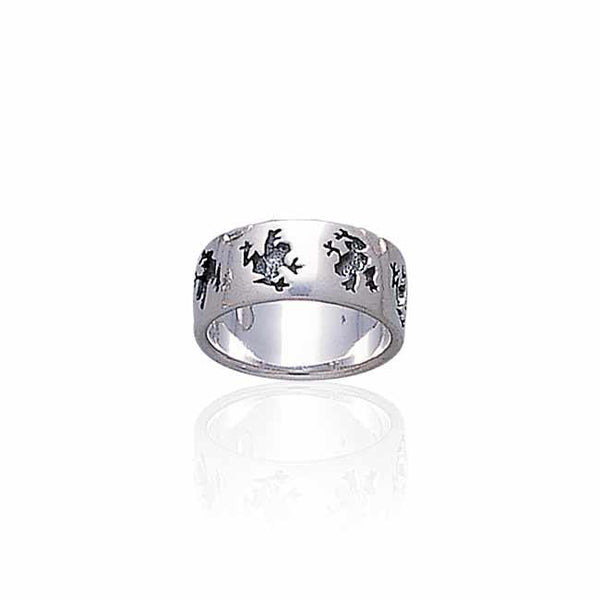 Silver Frog Sterling Silver Ring TR896 – Peter Stone Jewelry